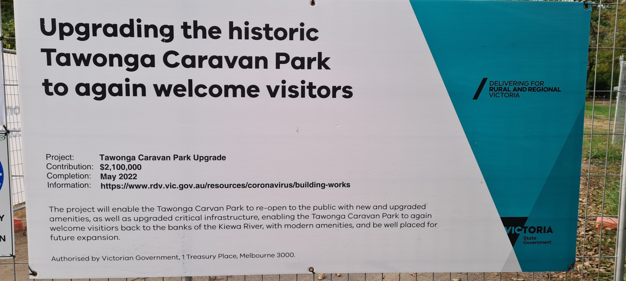Tawonga Caravan Park Upgrade in progress | Tawonga - Heart of the High ...